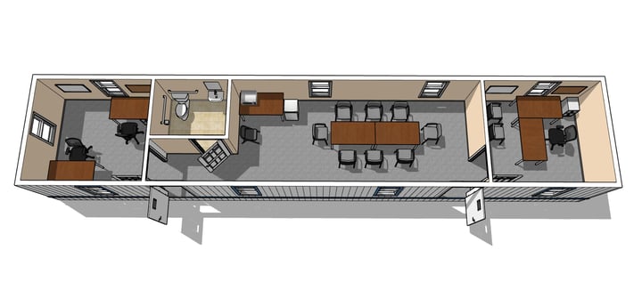 Floor Plans for Custom Mobile Office Buildings | Wilmot
