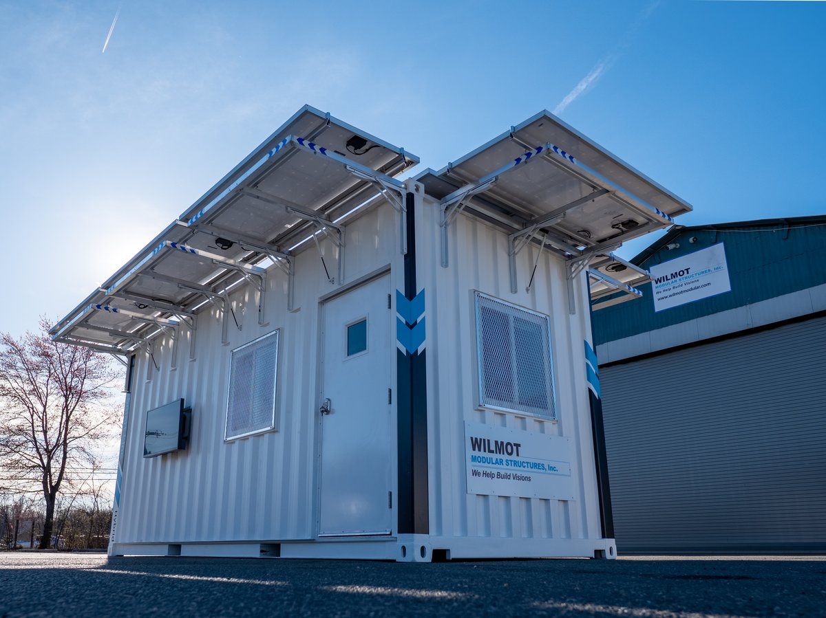 Solar Powered Shipping Containers for Storage & Mobile Workspace