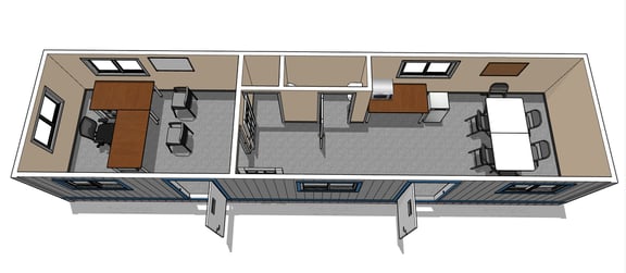 Floor Plans for Custom Mobile Office Buildings | Wilmot