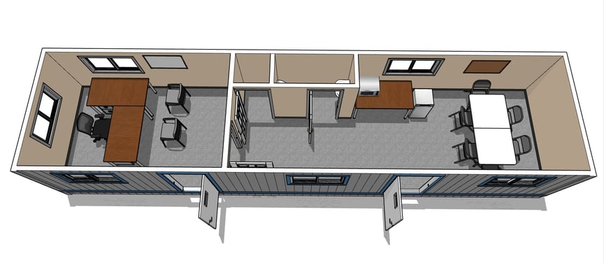 Floor Plans for Custom Mobile Office Buildings | Wilmot